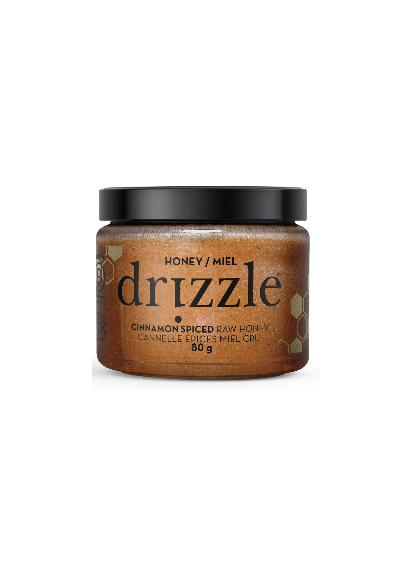 Cinnamon Spiced Mini Jar Raw Canadian Honey | Drizzle Honey