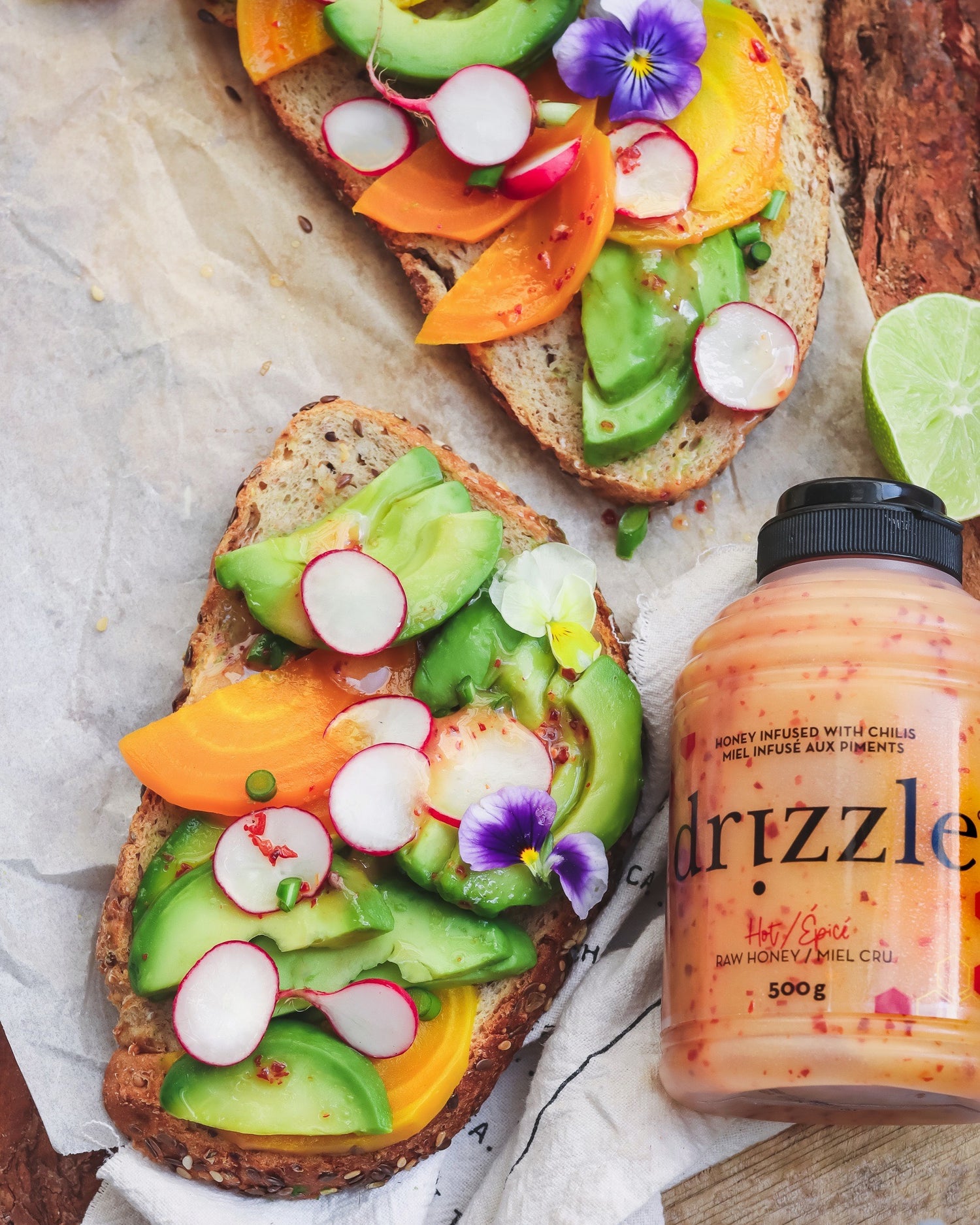 Hot Honey (4 Pack) Raw Canadian Honey | Drizzle Honey